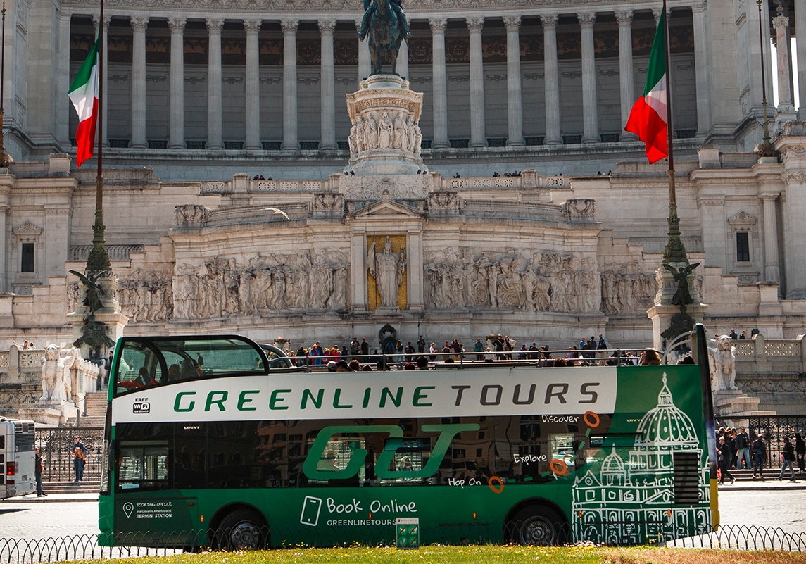 Vyhlídkový autobus Green Line Tours | Průvodce městem Řím